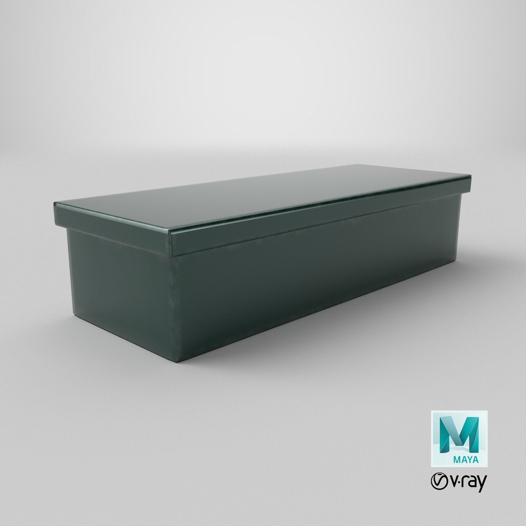 Box Green Metal Long 3D Model - TurboSquid 2428170