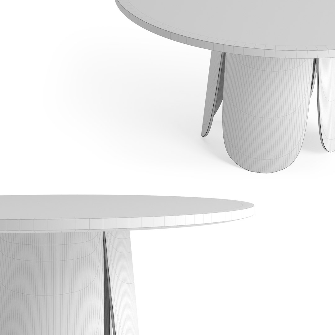 3D Bolia Dining Table Peyote Model - TurboSquid 2117886