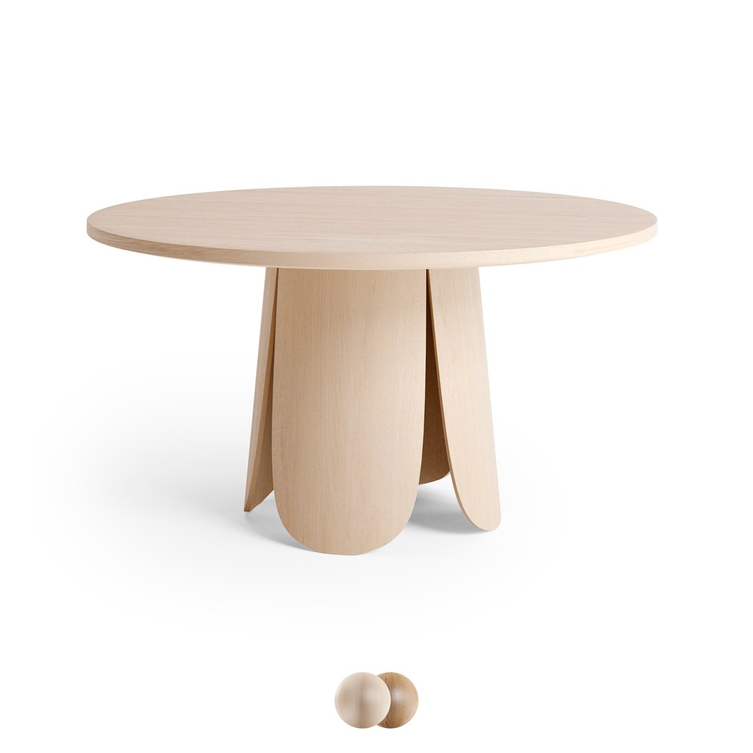 3D Bolia Dining Table Peyote Model - TurboSquid 2117886