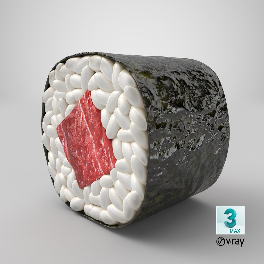 3D Tekka Maki Sushi model - TurboSquid 2082076