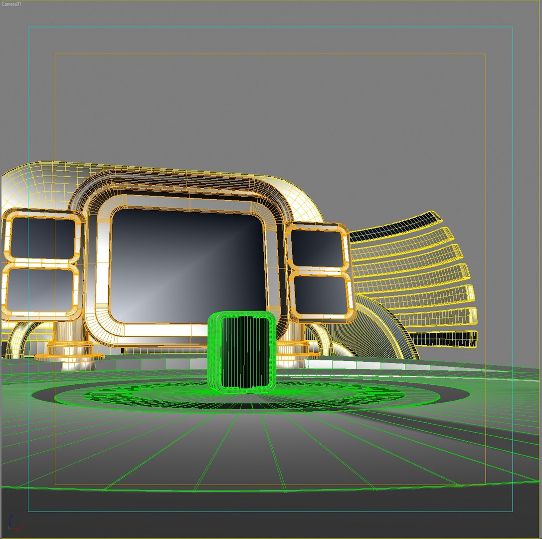 maya virtual tv studio set