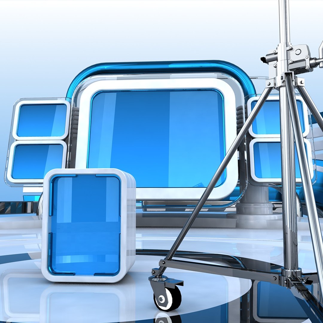 maya virtual tv studio set