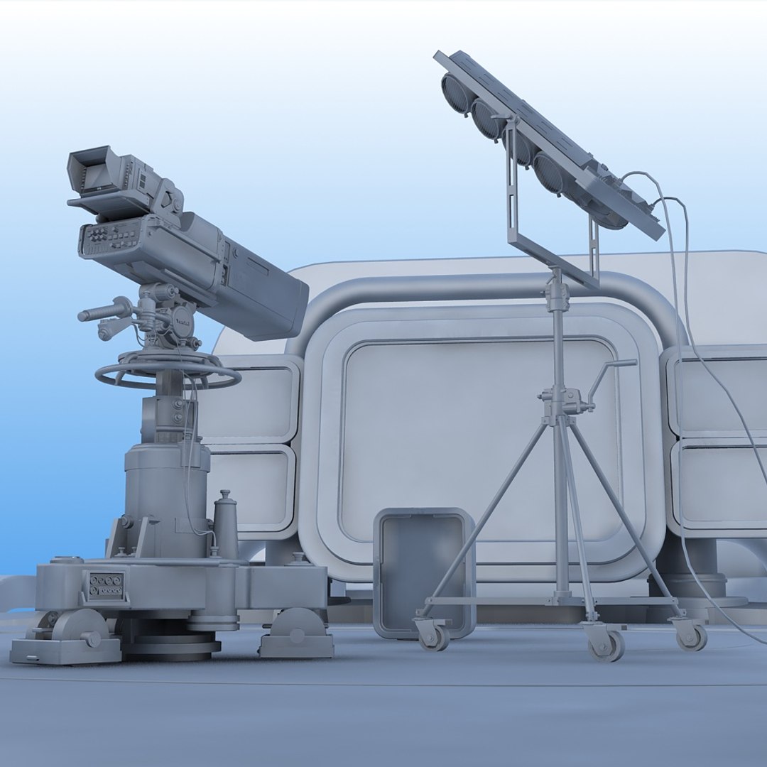 maya virtual tv studio set