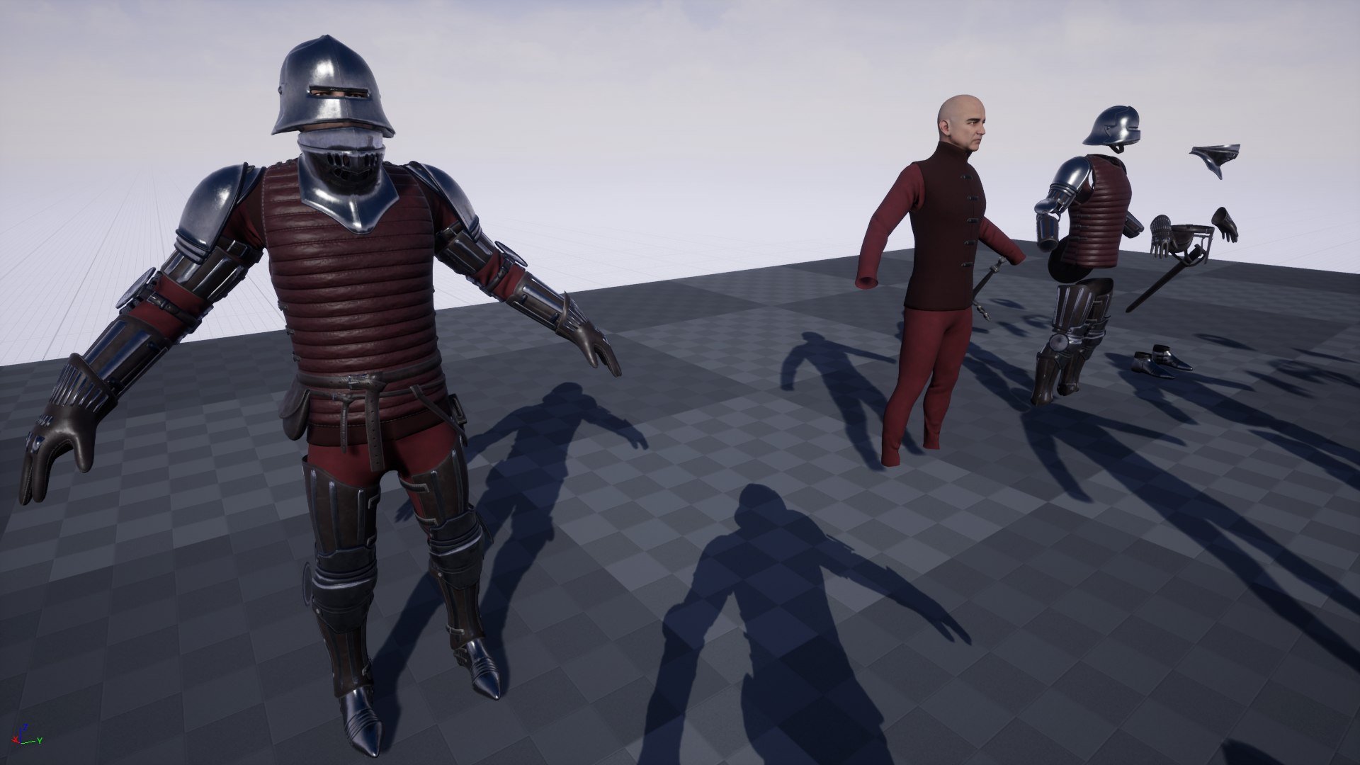 3D knight male character model - TurboSquid 1645345