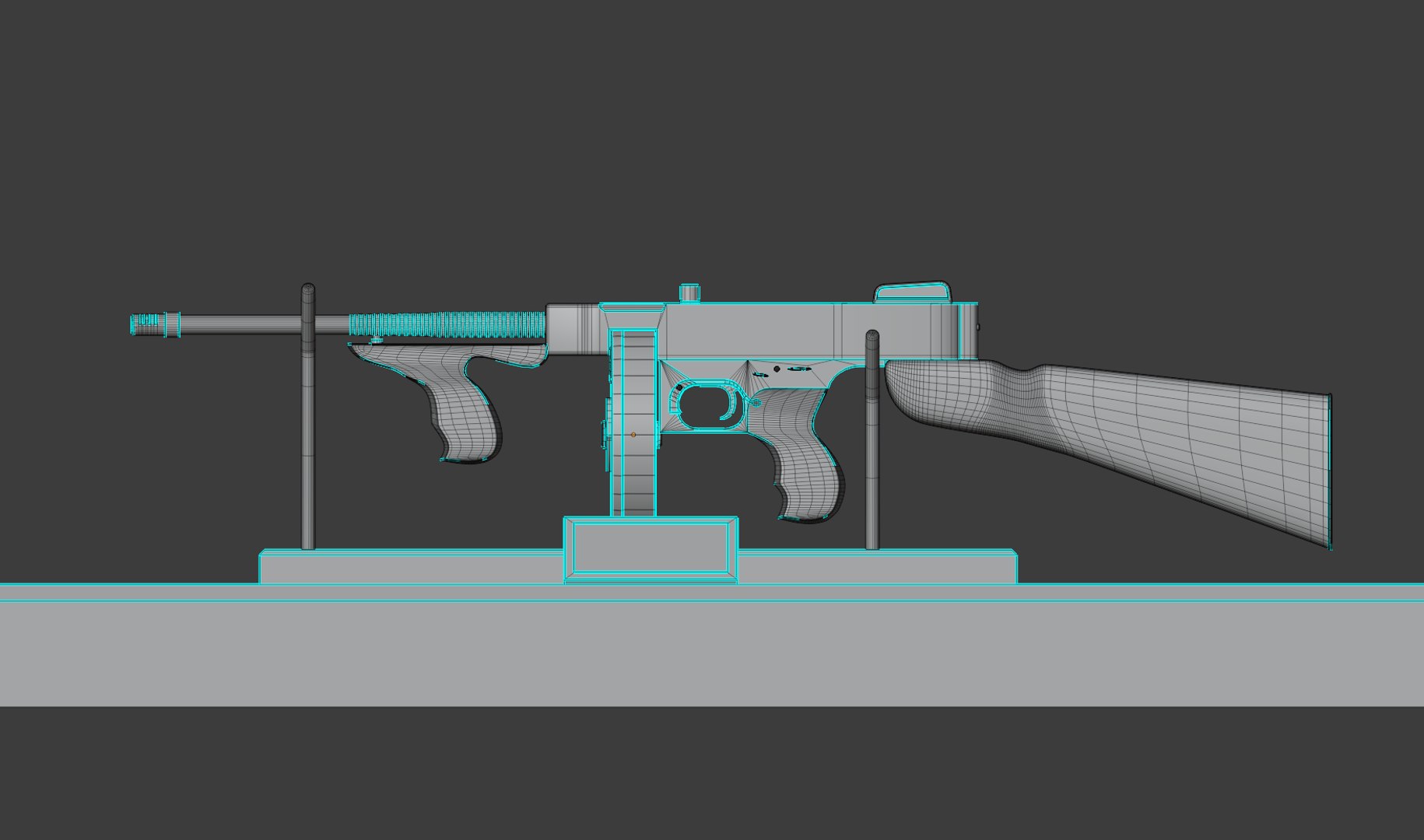 3D Model Gun Display Stand - TurboSquid 1622237