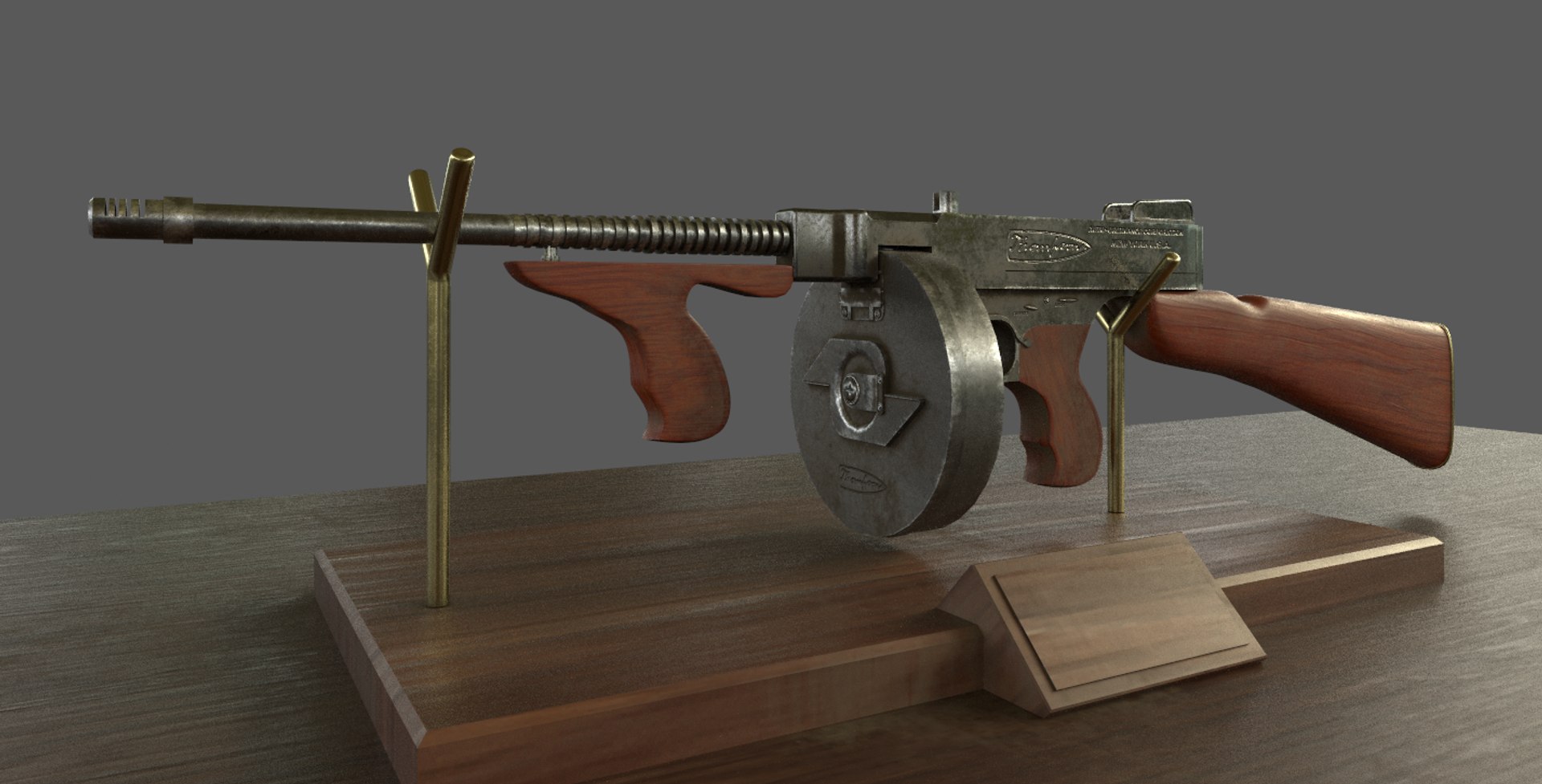 3D Model Gun Display Stand - TurboSquid 1622237