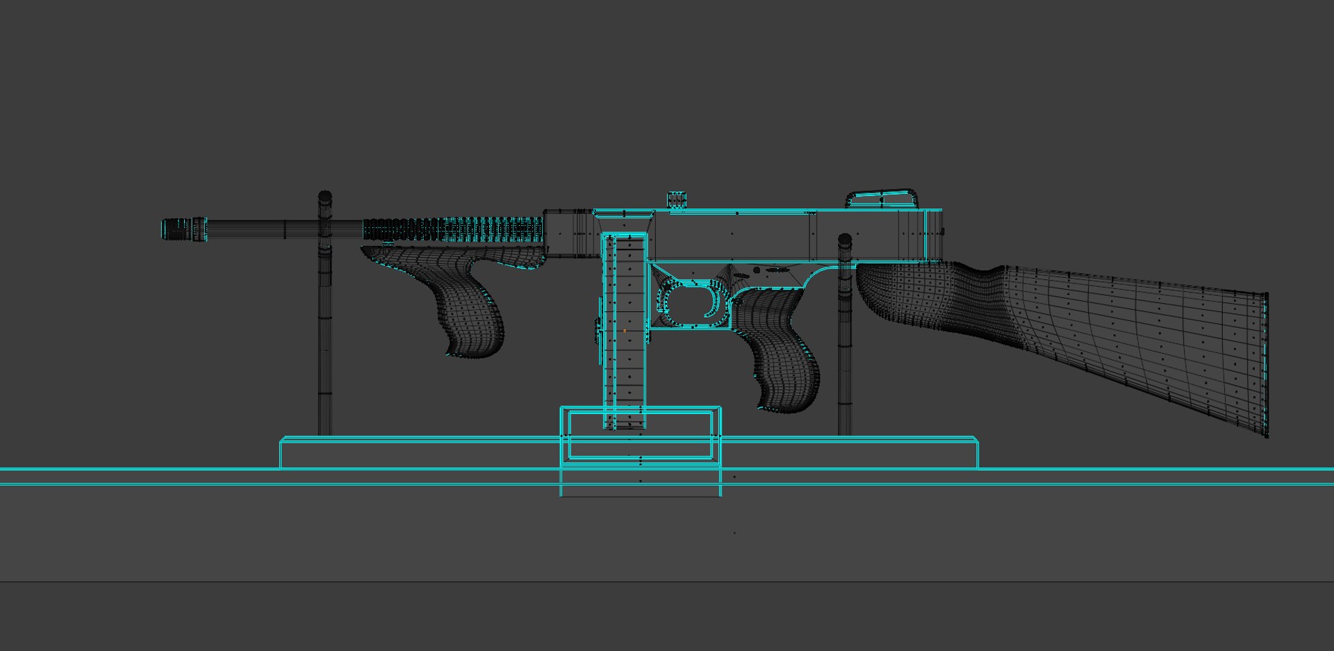 3D Model Gun Display Stand - TurboSquid 1622237