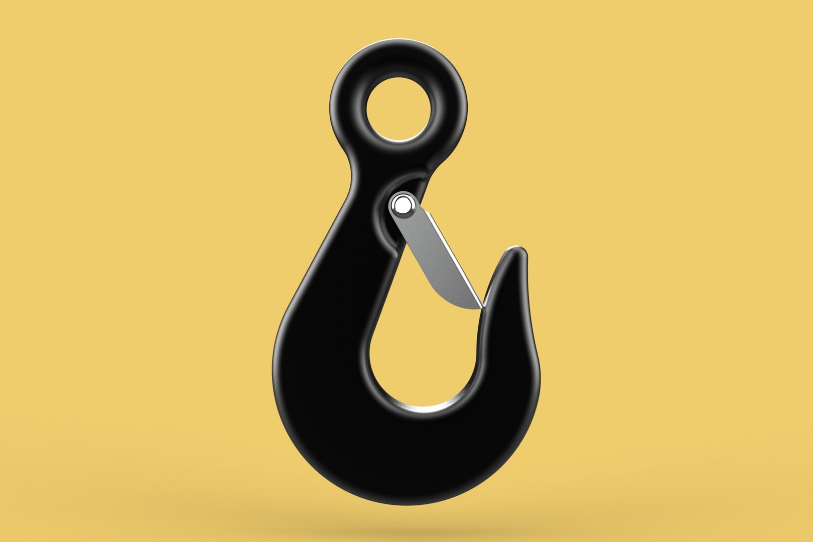 STANDARD EYE HOOK FORGED SINGLE LIFTING CRANE TON HOIST LATCH Model ...