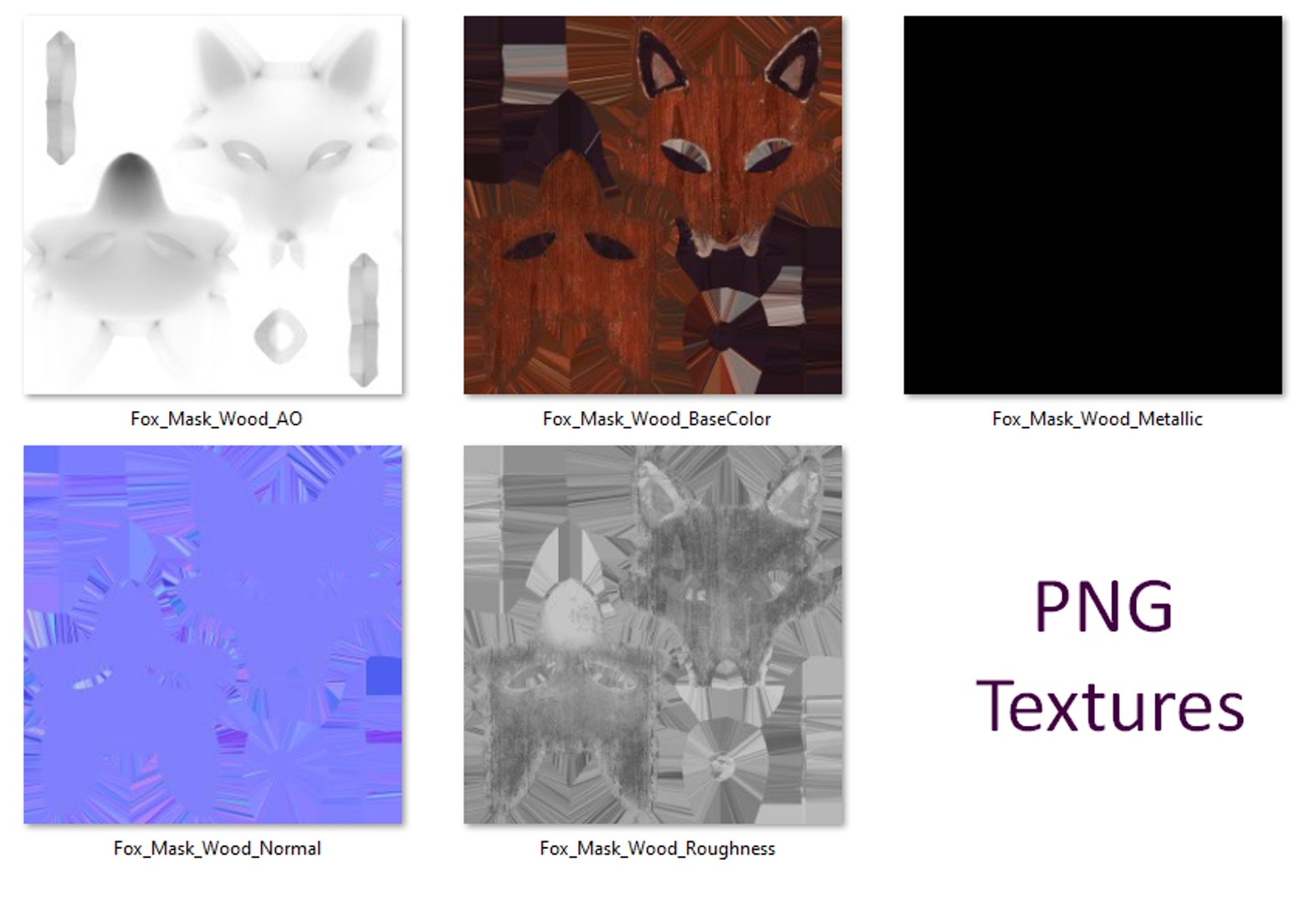 3D Fox Mask Wood Model - TurboSquid 2249457