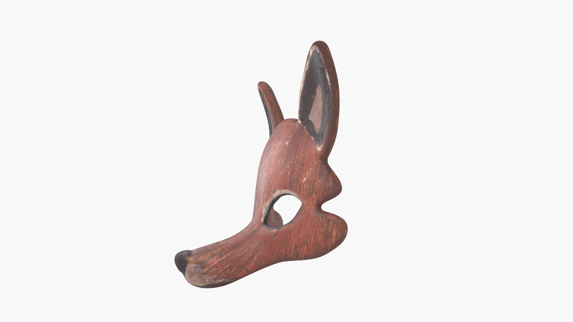 3D Fox Mask Wood Model - TurboSquid 2249457