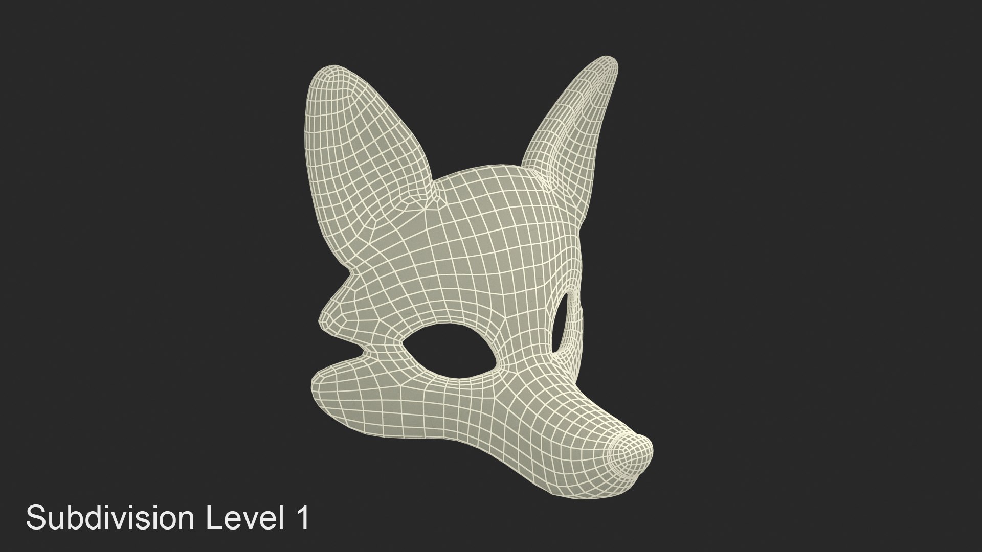 3D Fox Mask Wood Model - TurboSquid 2249457