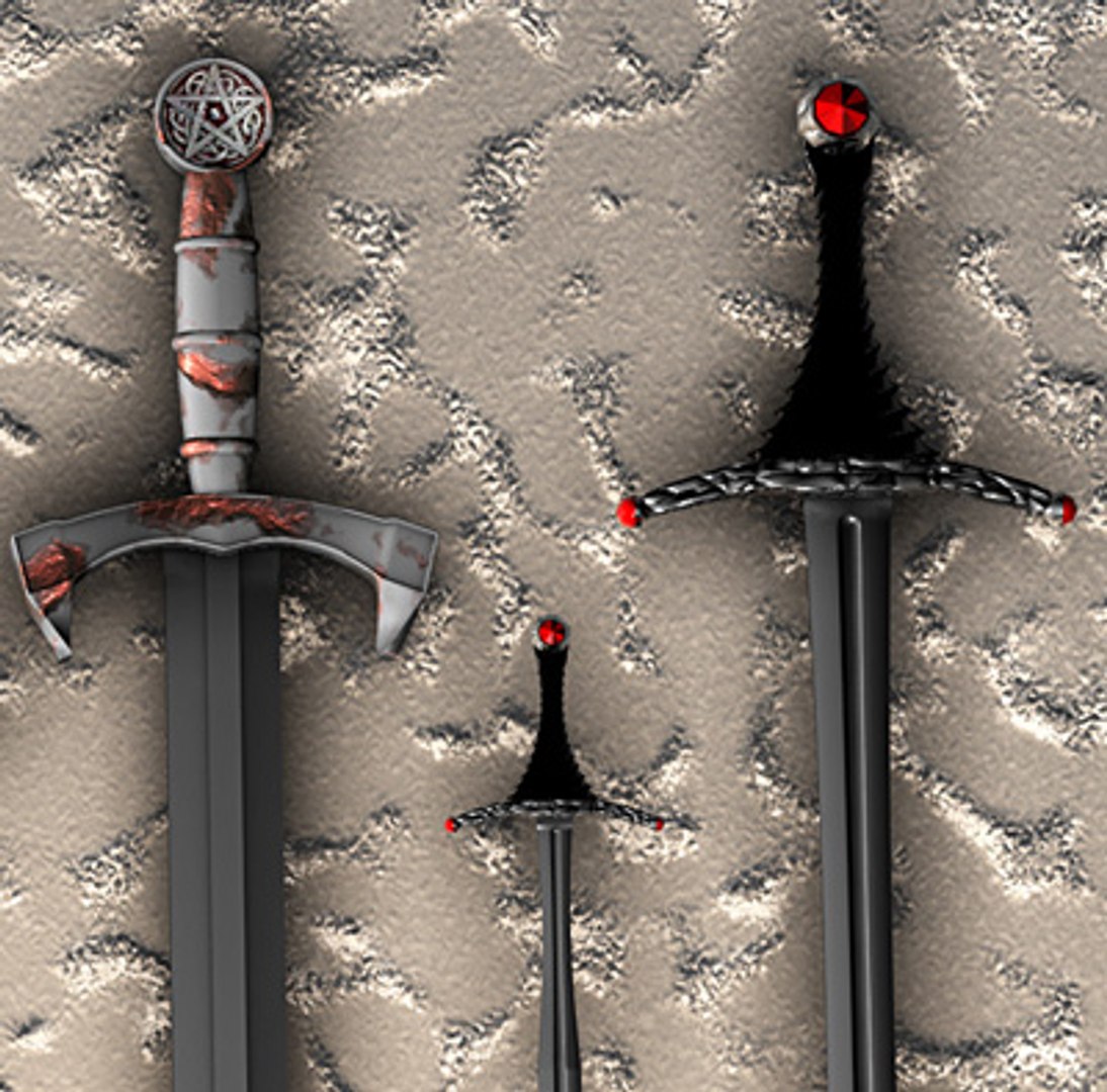 3d Model Sword Set