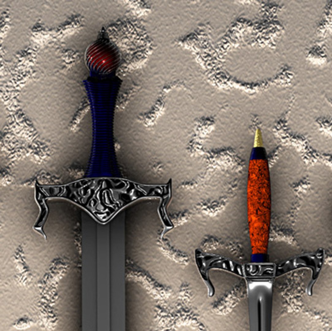 3d Model Sword Set