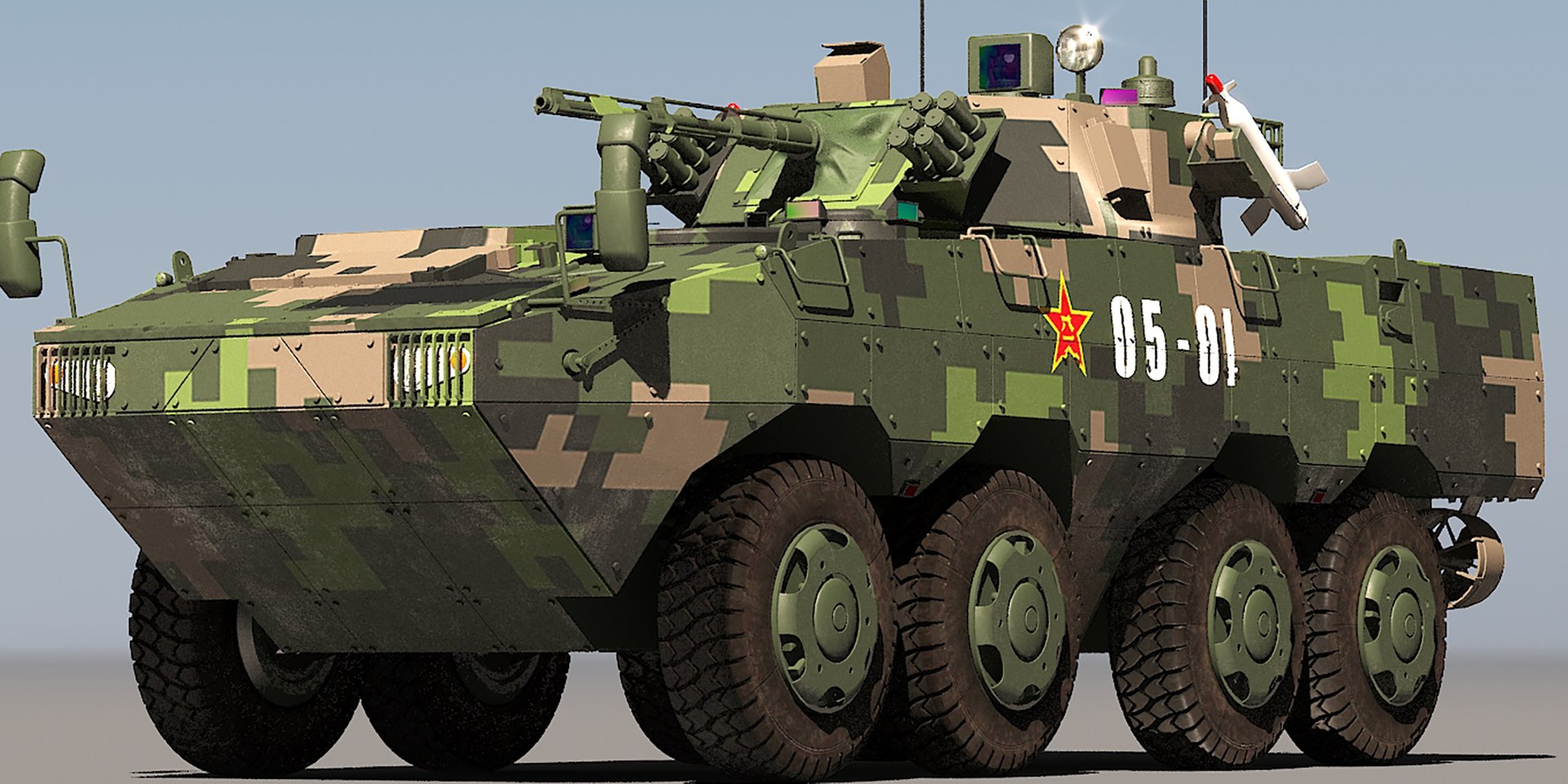 PLA ZBL-09 Snow Leopard IFV 3D Model - TurboSquid 2286616
