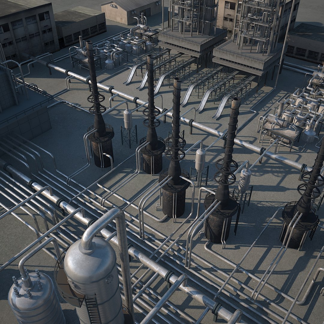 3d model refineries