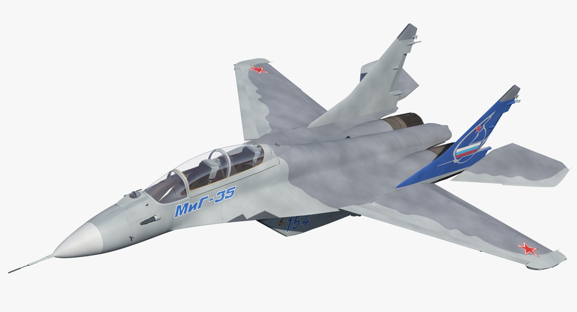 Fighter mikoyan mig-35 fulcrum 3D model - TurboSquid 1255542