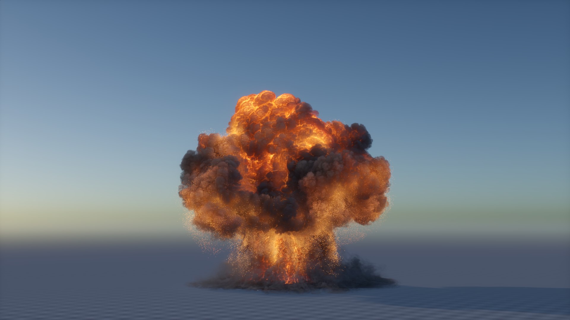 3D 3D Big Explosion Spark-Animation - TurboSquid 2019231
