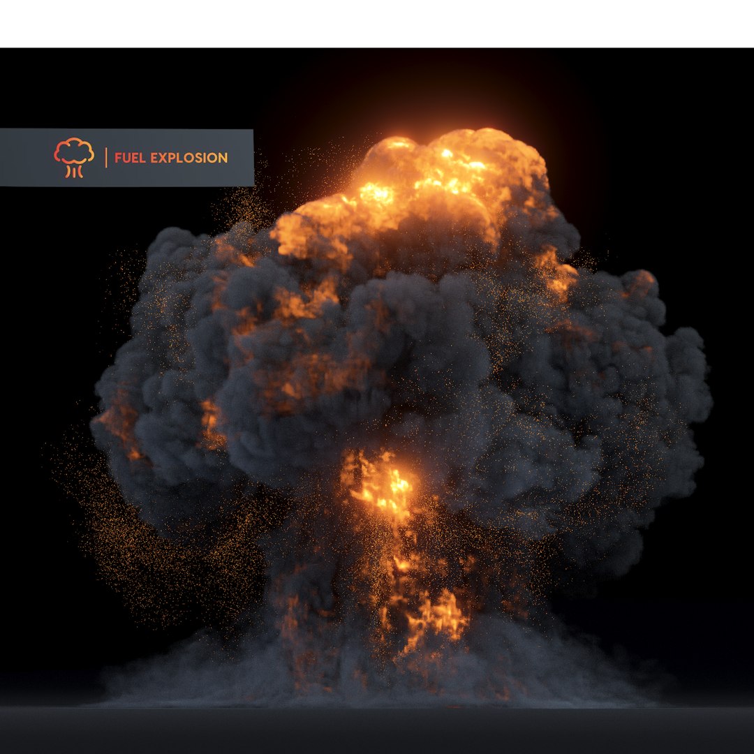 3D 3D Big Explosion Spark-Animation - TurboSquid 2019231