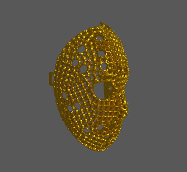 Mask gold 3D - TurboSquid 1703963