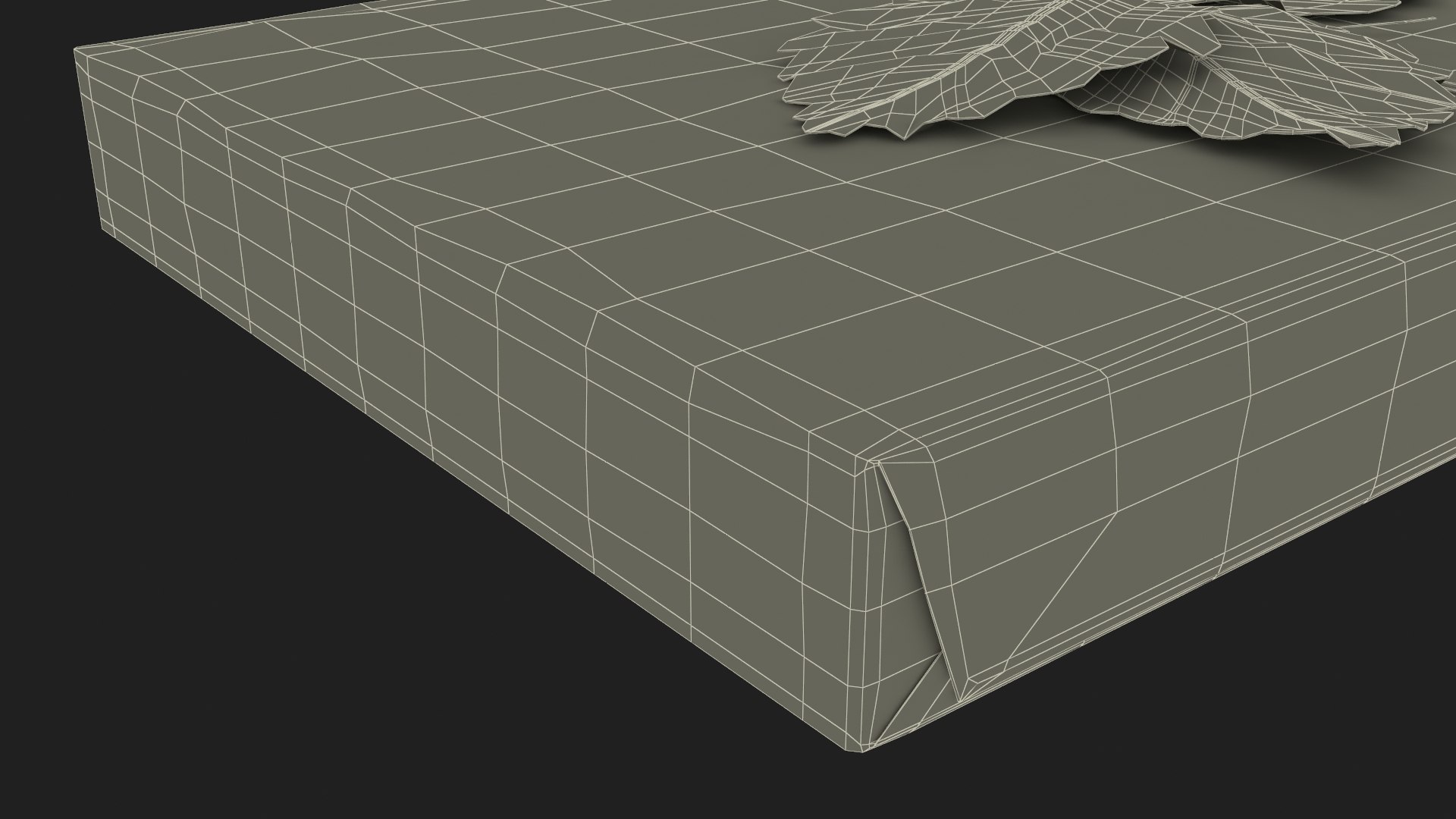 3D Model Gift Box With Decorative Leaf - TurboSquid 2302392