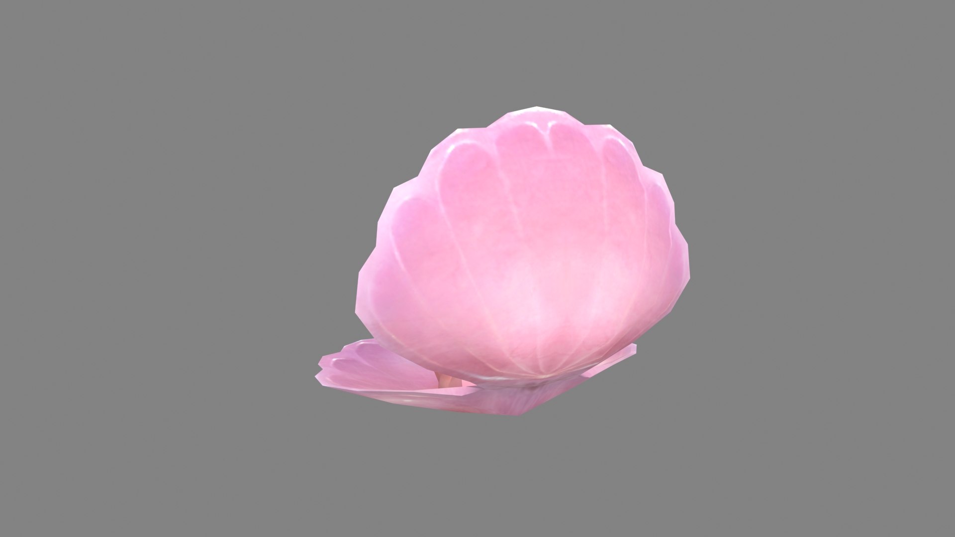3D Cartoon Pearl - Pink Shell - Clam - TurboSquid 1745313