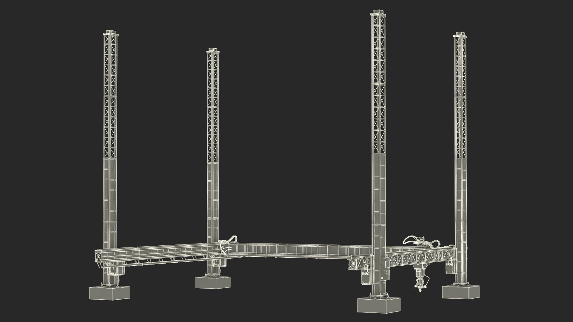 3D Cobod 3D Printer Module For House Building Rigged - TurboSquid 2207091