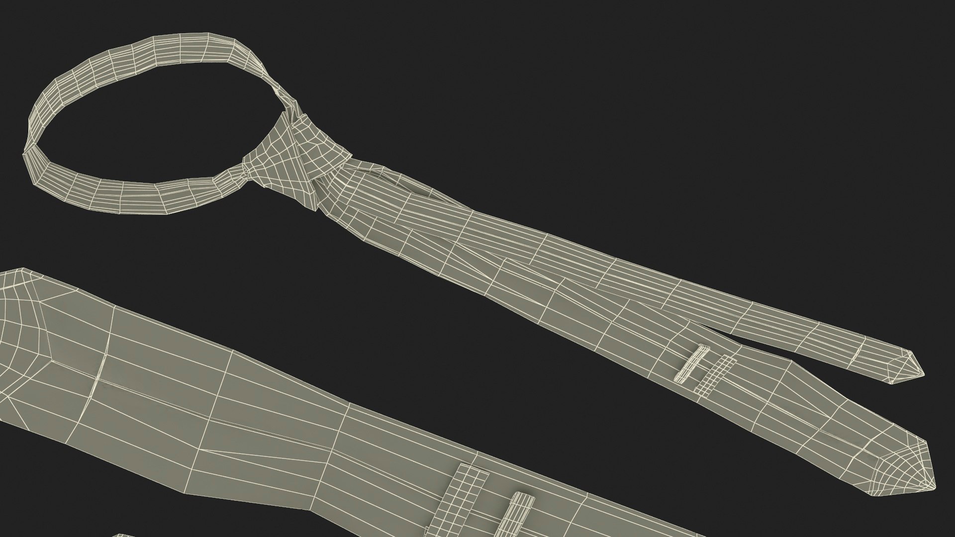 3D Model Classic Polka Dot Pattern Necktie - TurboSquid 2203550