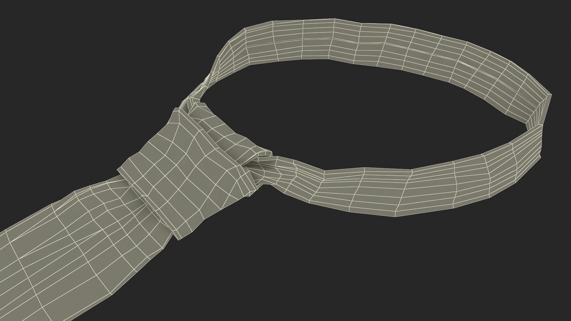 3D Model Classic Polka Dot Pattern Necktie - TurboSquid 2203550