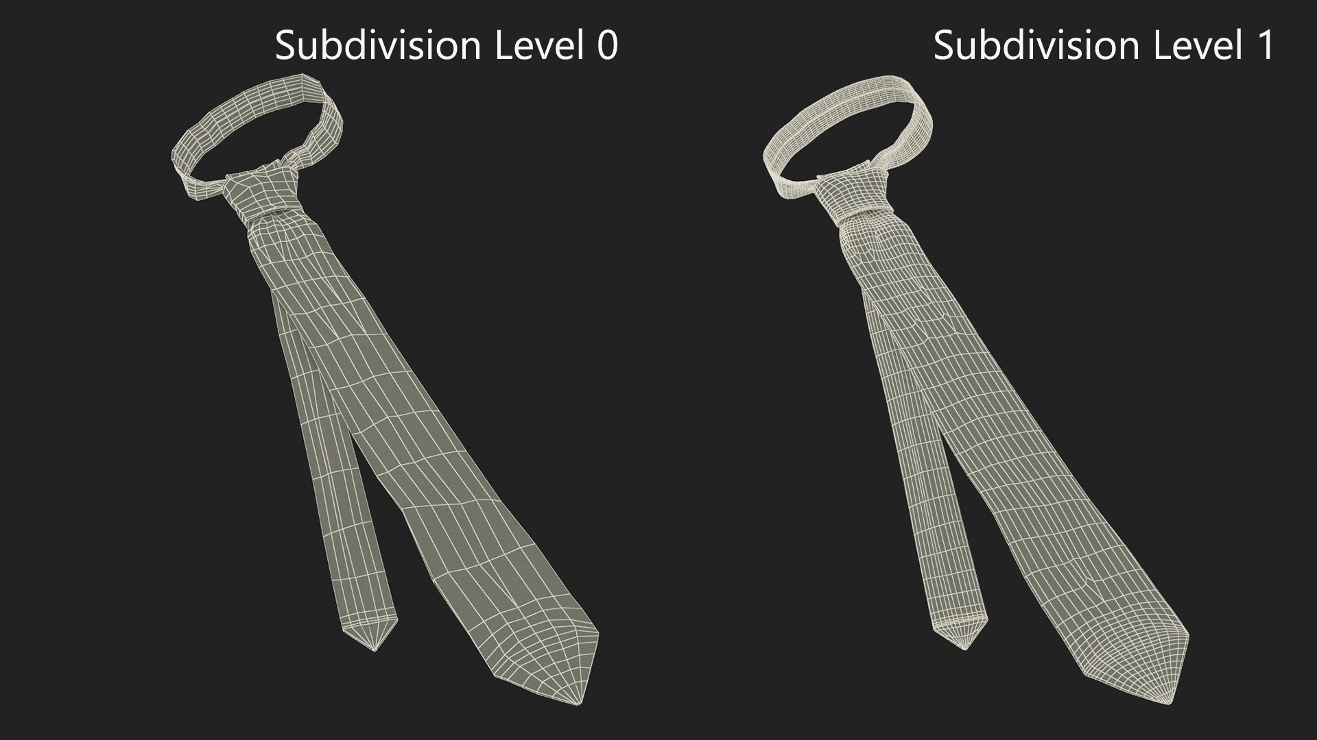 3D Model Classic Polka Dot Pattern Necktie - TurboSquid 2203550