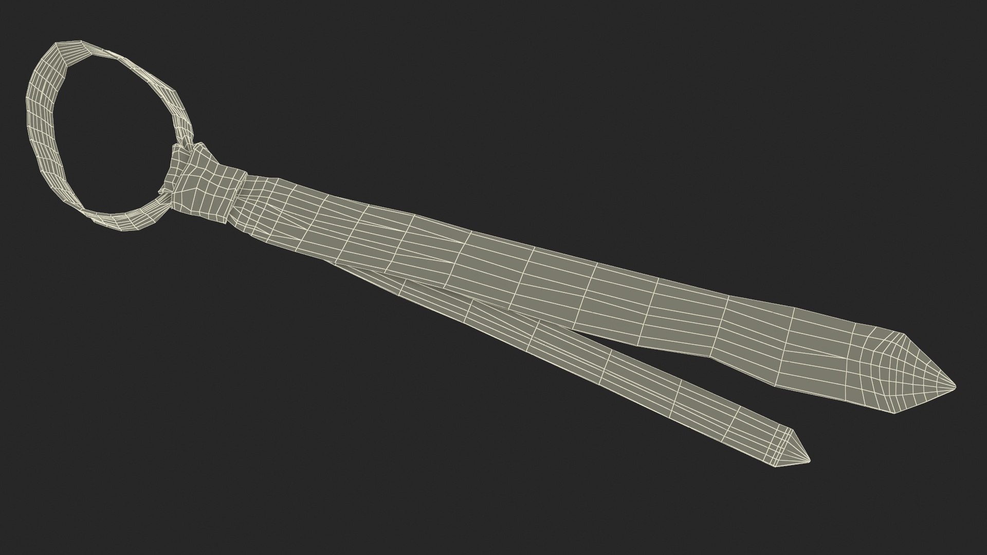 3D Model Classic Polka Dot Pattern Necktie - TurboSquid 2203550