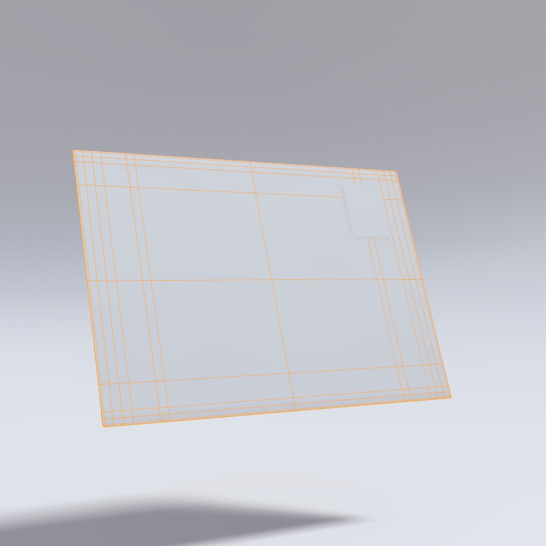rigged envelope 3d model