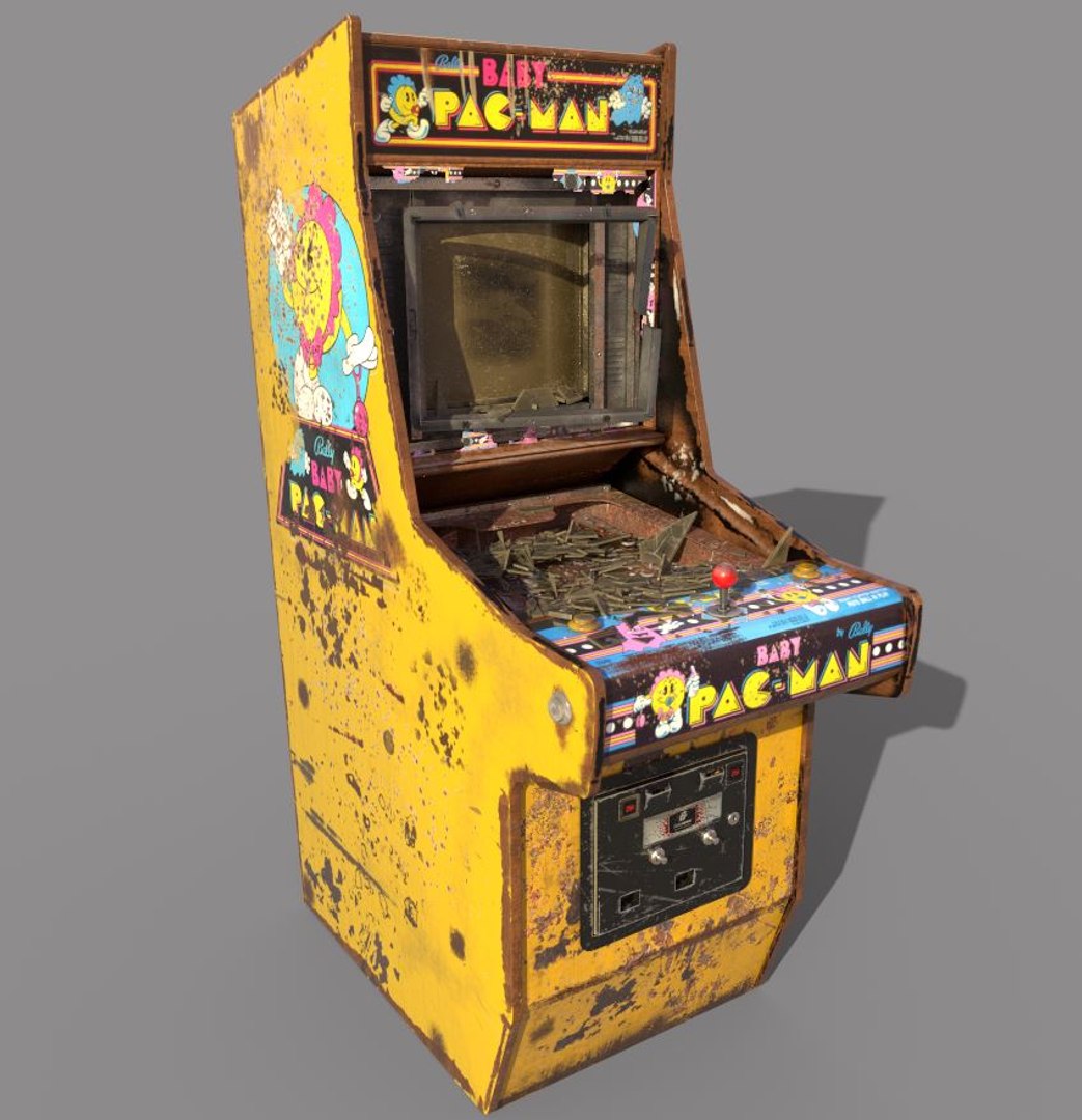 Old Arcade Machine 3D Model - TurboSquid 1639554