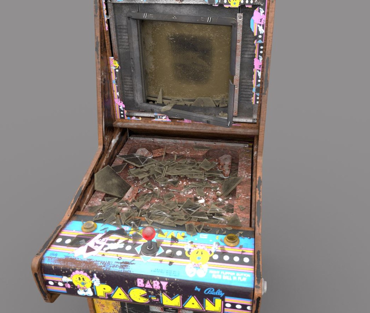 Old Arcade Machine 3D Model - TurboSquid 1639554