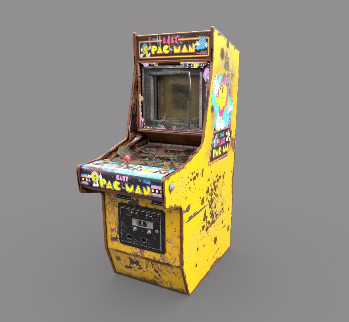 Old Arcade Machine 3D Model - TurboSquid 1639554