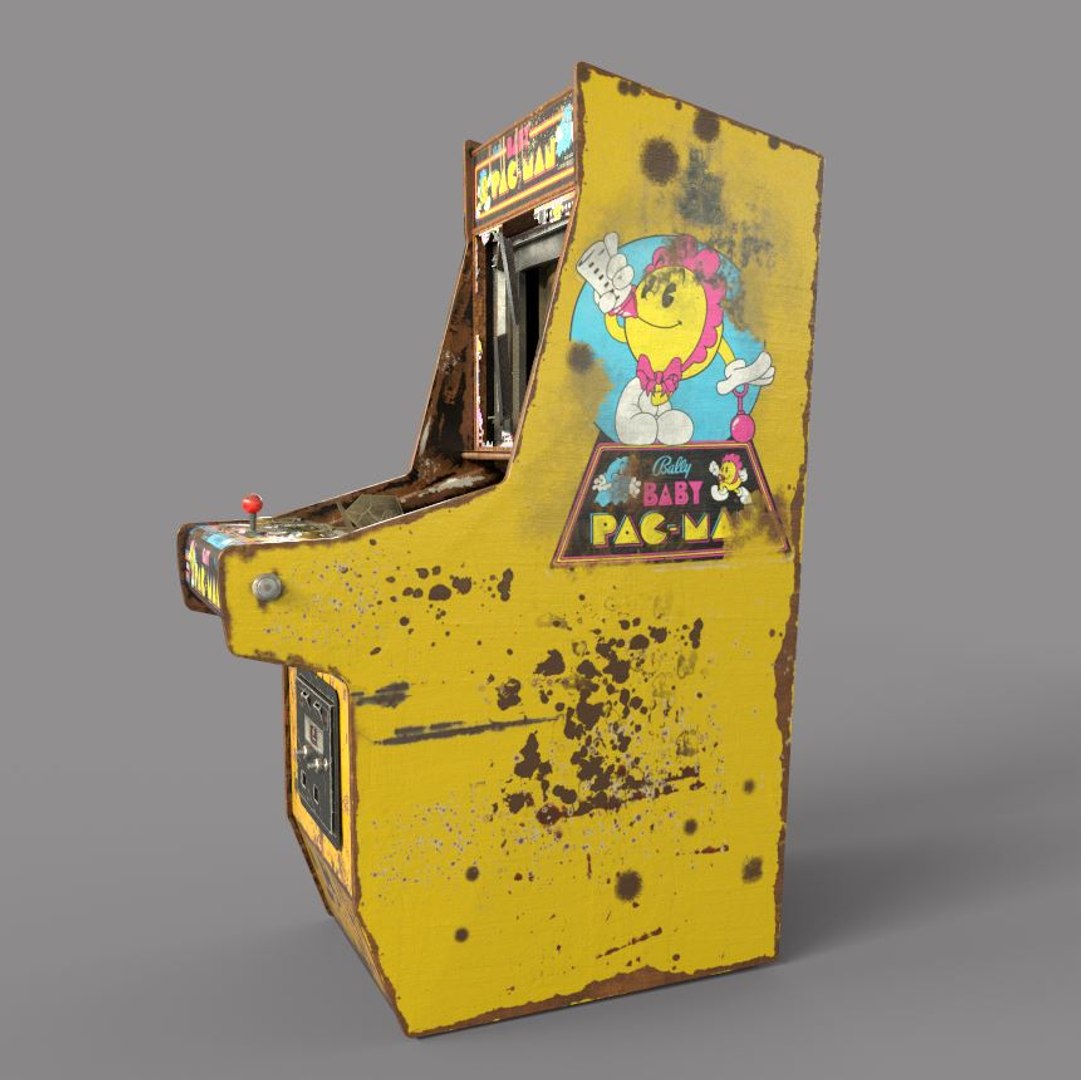 Old Arcade Machine 3D Model - TurboSquid 1639554