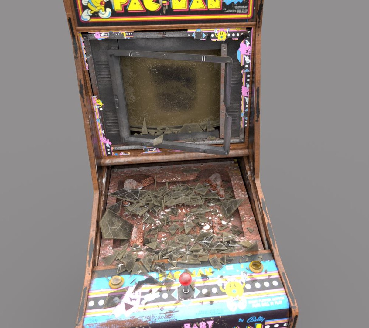 Old Arcade Machine 3D Model - TurboSquid 1639554