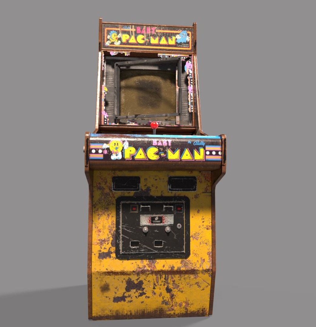 Old Arcade Machine 3D Model - TurboSquid 1639554