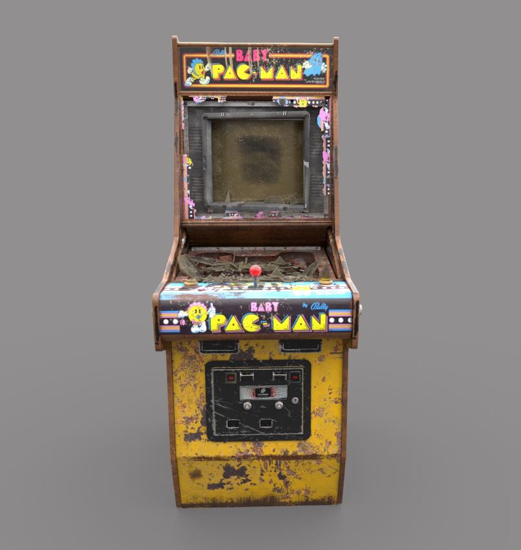 Old Arcade Machine 3D Model - TurboSquid 1639554