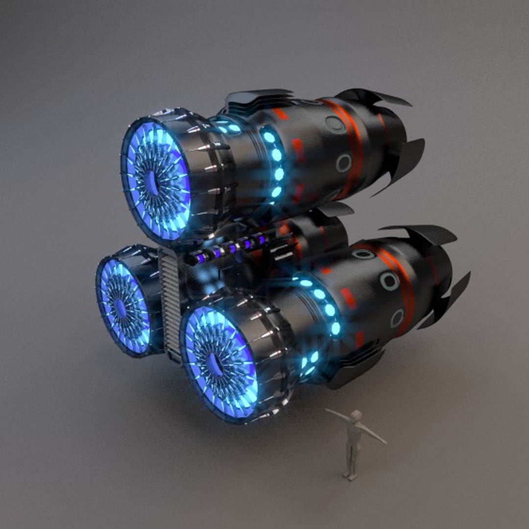 3d Model Spaceship Drive