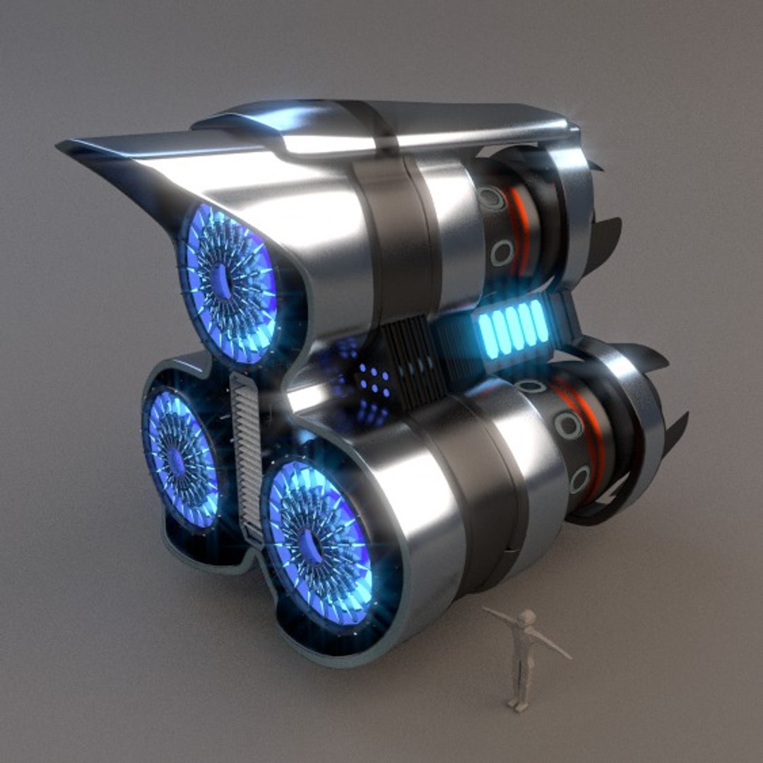 3d Model Spaceship Drive