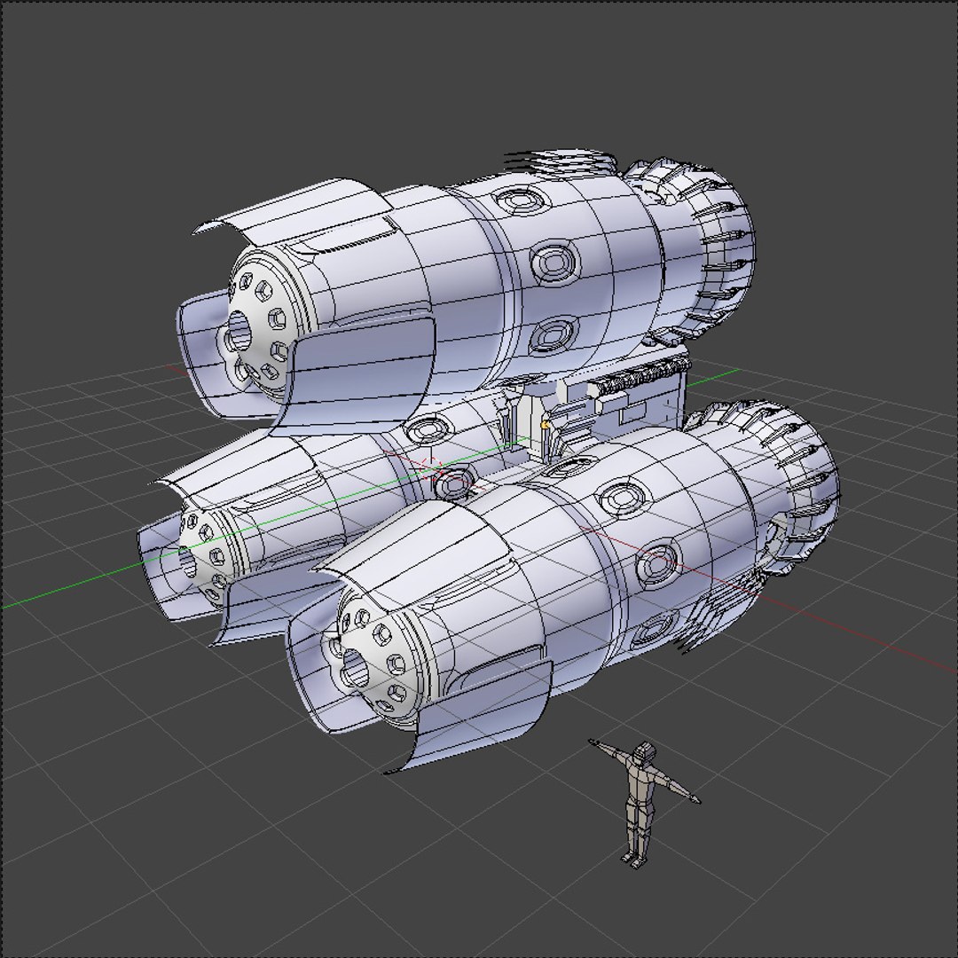 3d Model Spaceship Drive