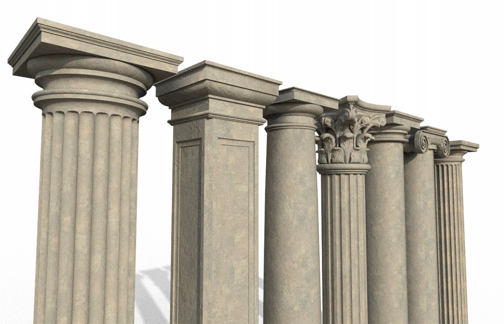 3D pillar model - TurboSquid 2181493
