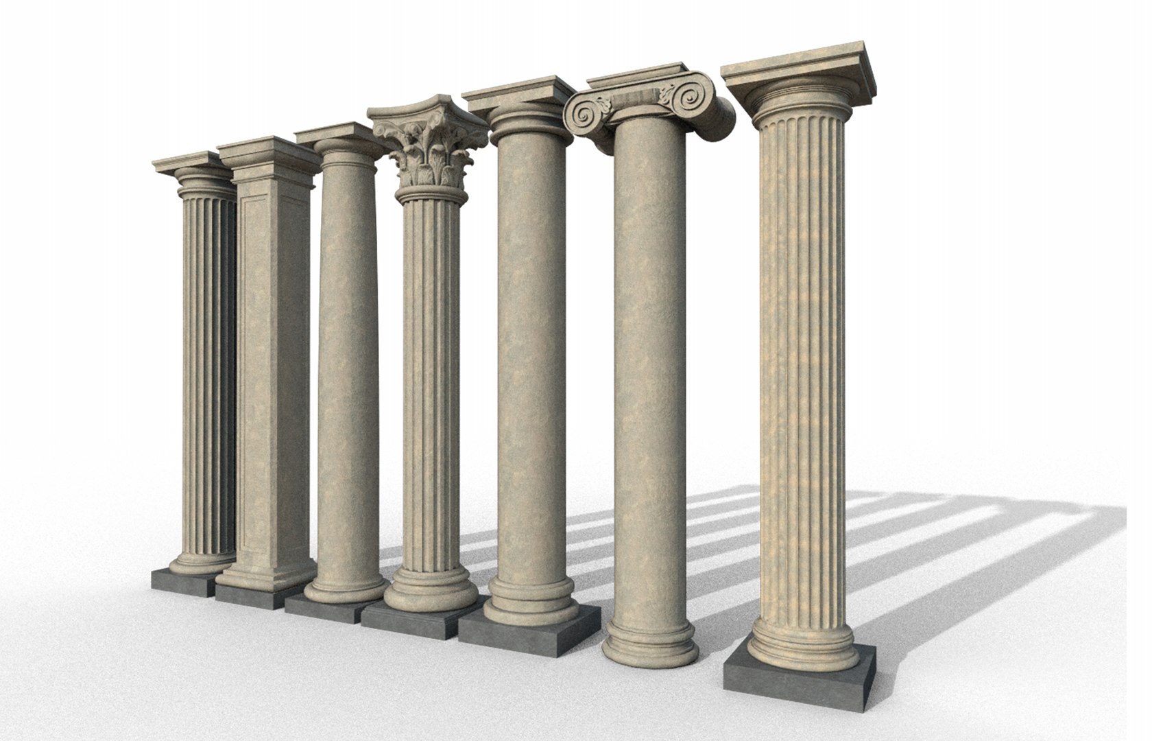 3D pillar model - TurboSquid 2181493