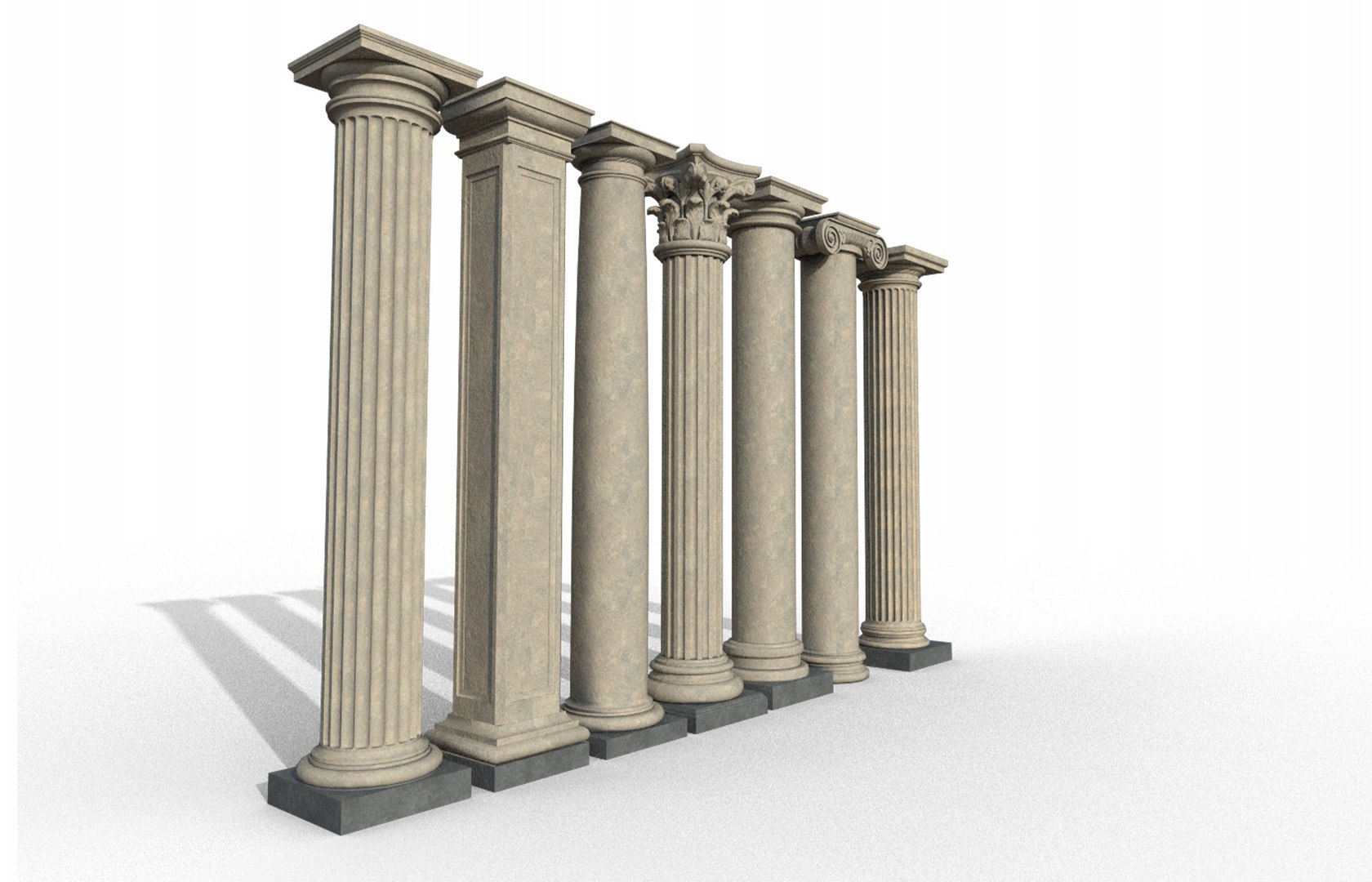 3D pillar model - TurboSquid 2181493