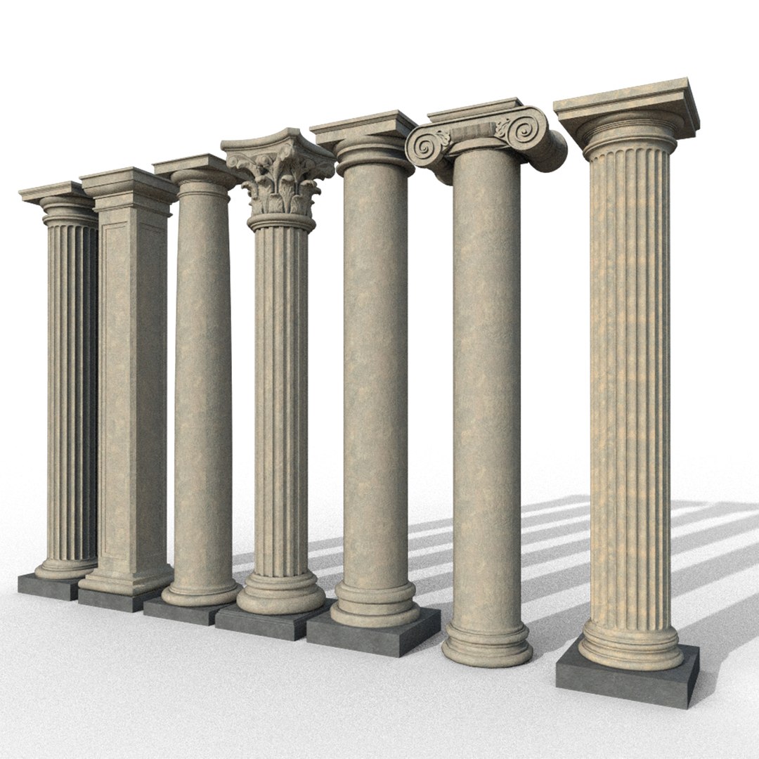 3D pillar model - TurboSquid 2181493