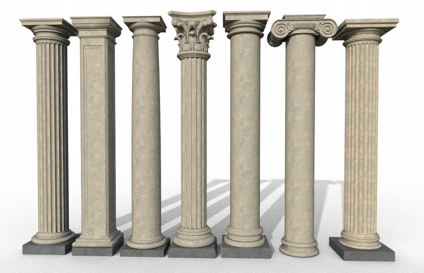 3D pillar model - TurboSquid 2181493