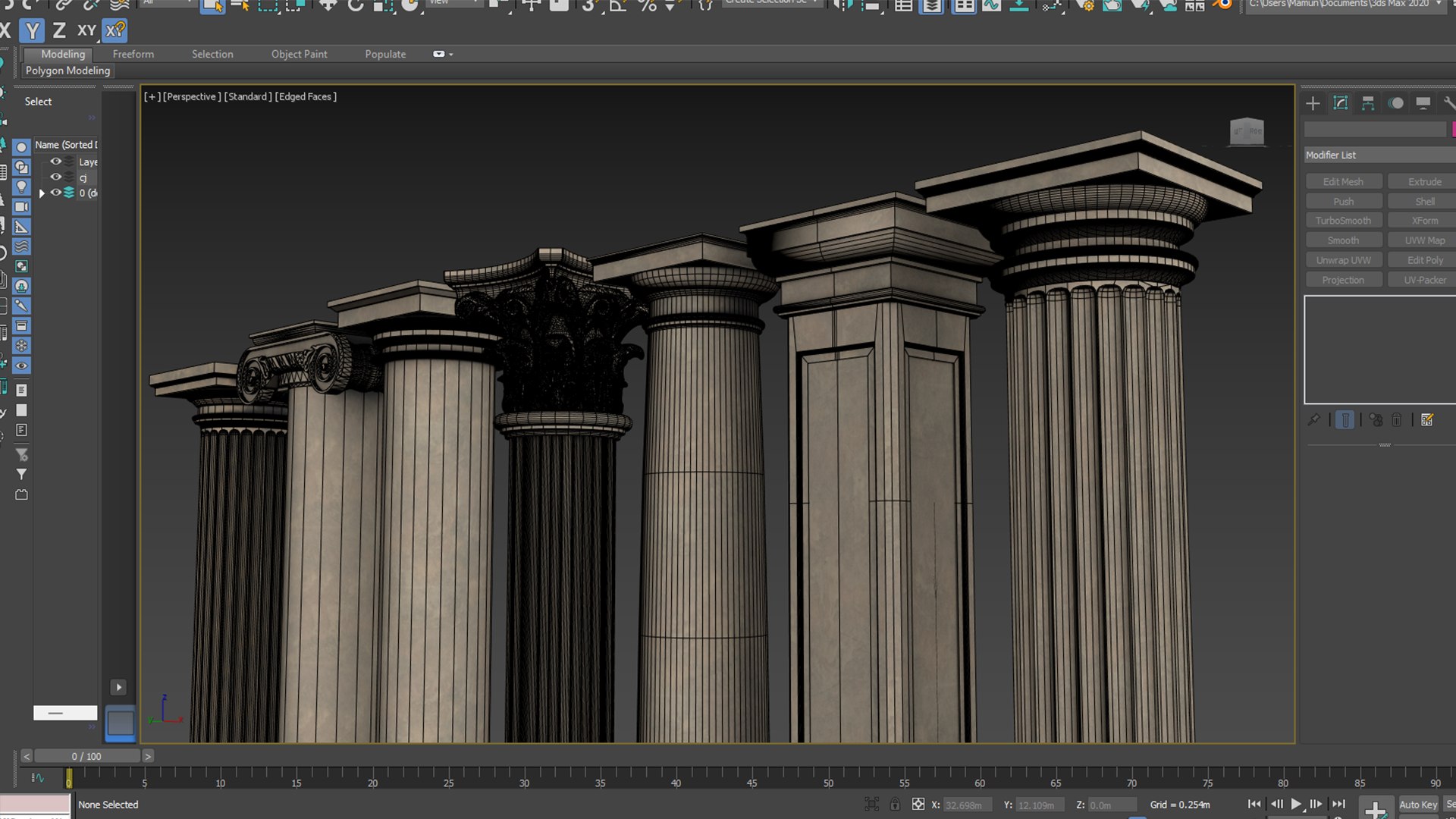 3D pillar model - TurboSquid 2181493