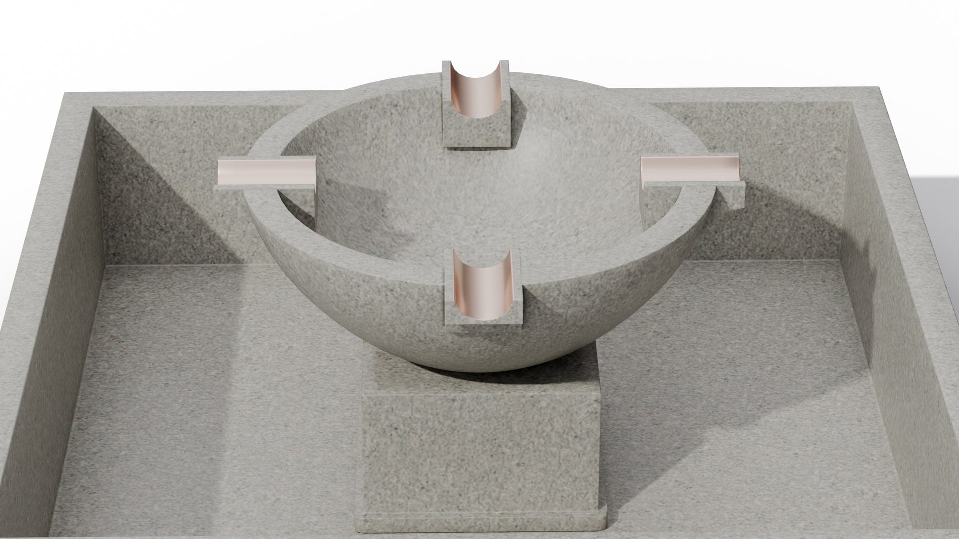 Empty Garden Fountains Collection Model - TurboSquid 2066588