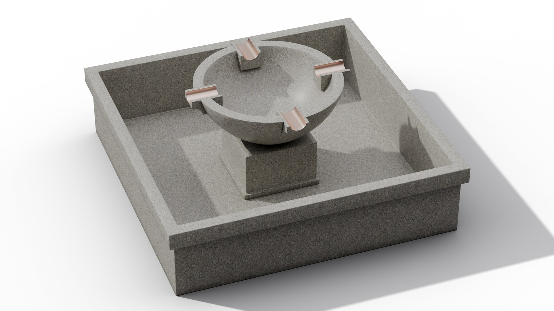 Empty Garden Fountains Collection Model - TurboSquid 2066588