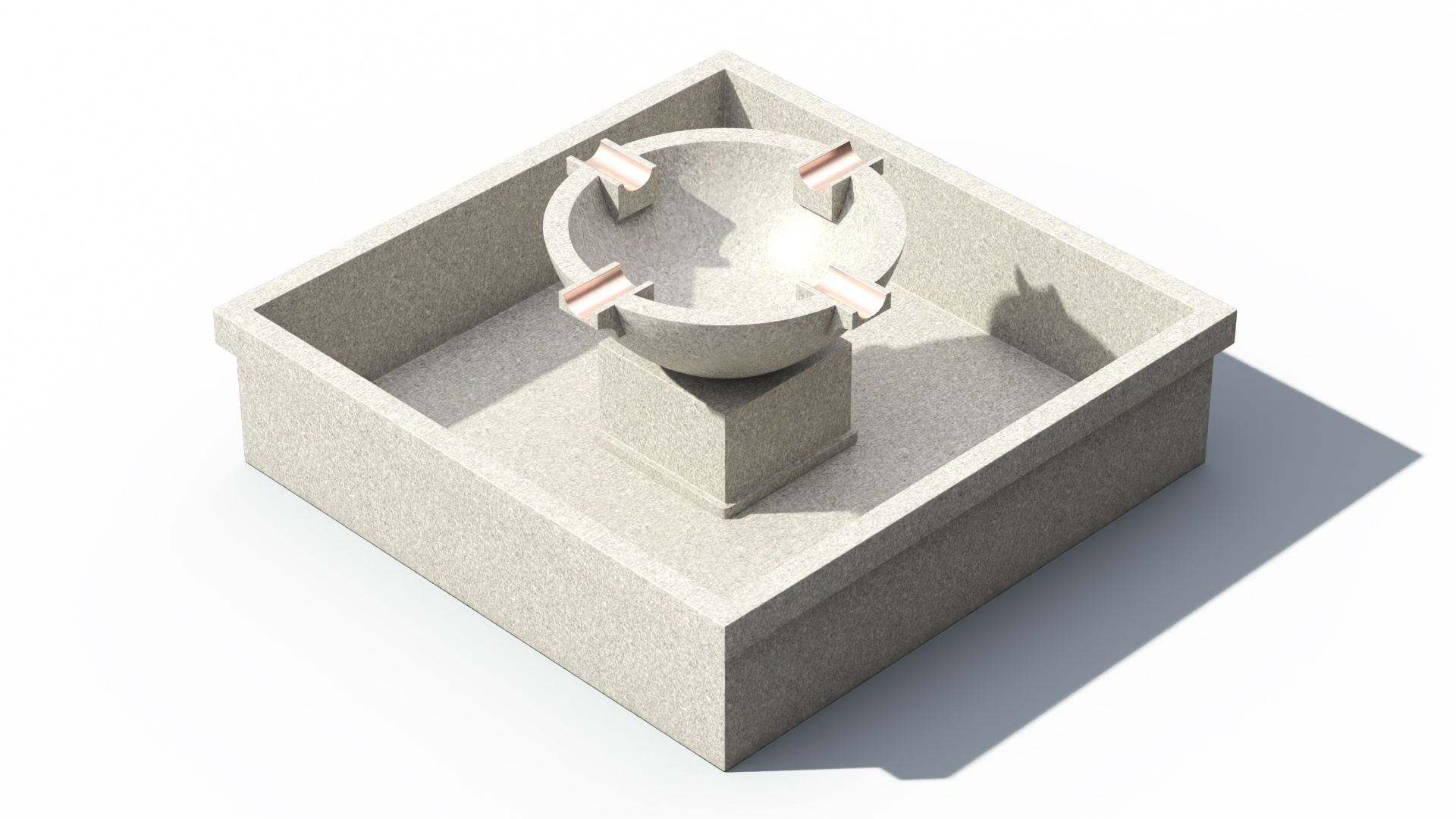 Empty Garden Fountains Collection Model - TurboSquid 2066588